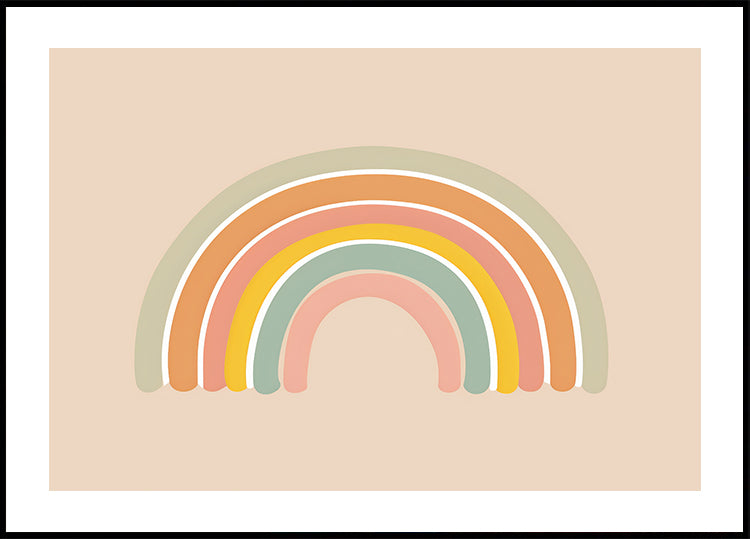 Poster arcobaleno pastello | Posterbox