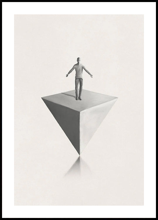 Equilibrio perfetto, poster del surrealismo geometrico | Posterbox